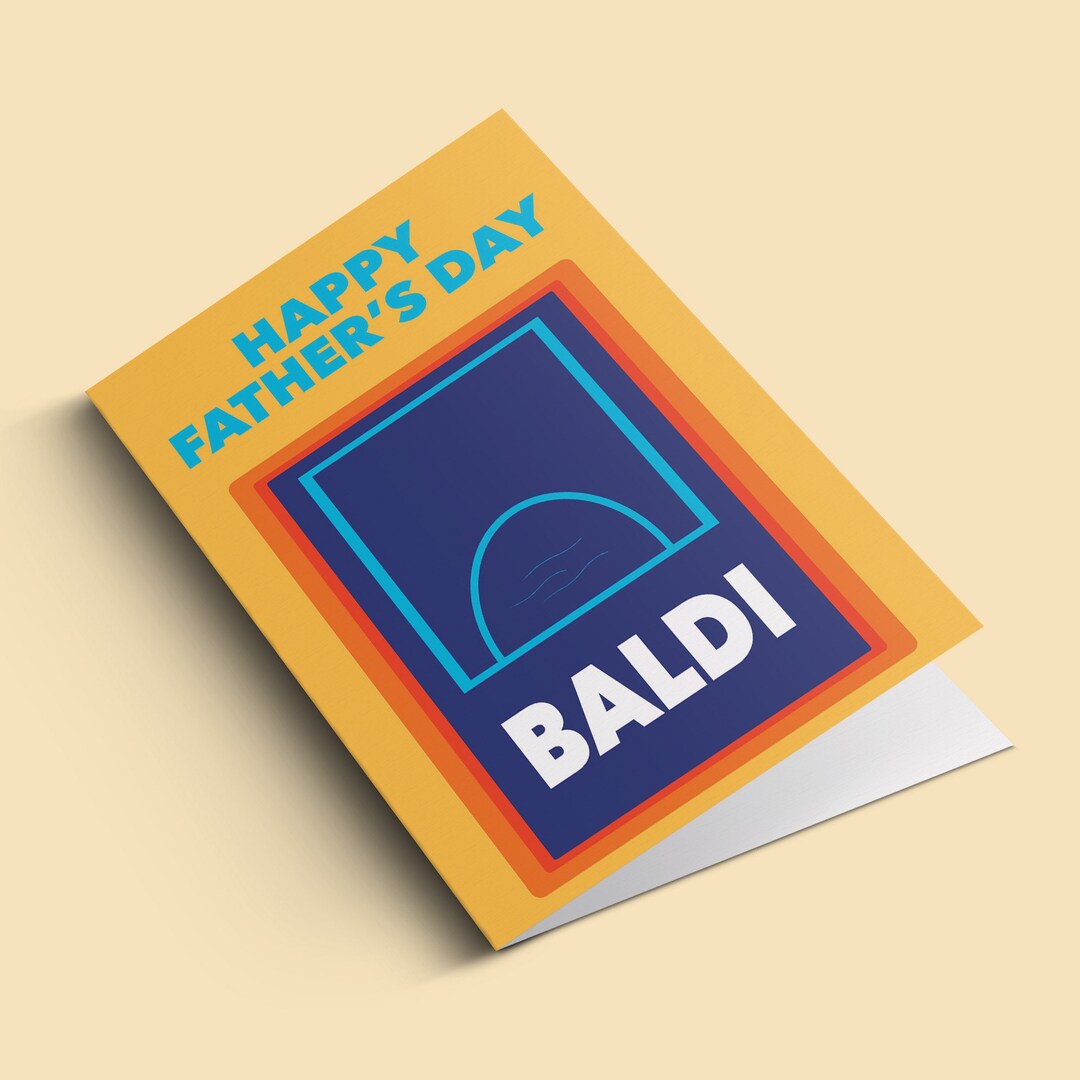 Baldi Father's Day Card Greeting Card Gifts for Dad - Etsy