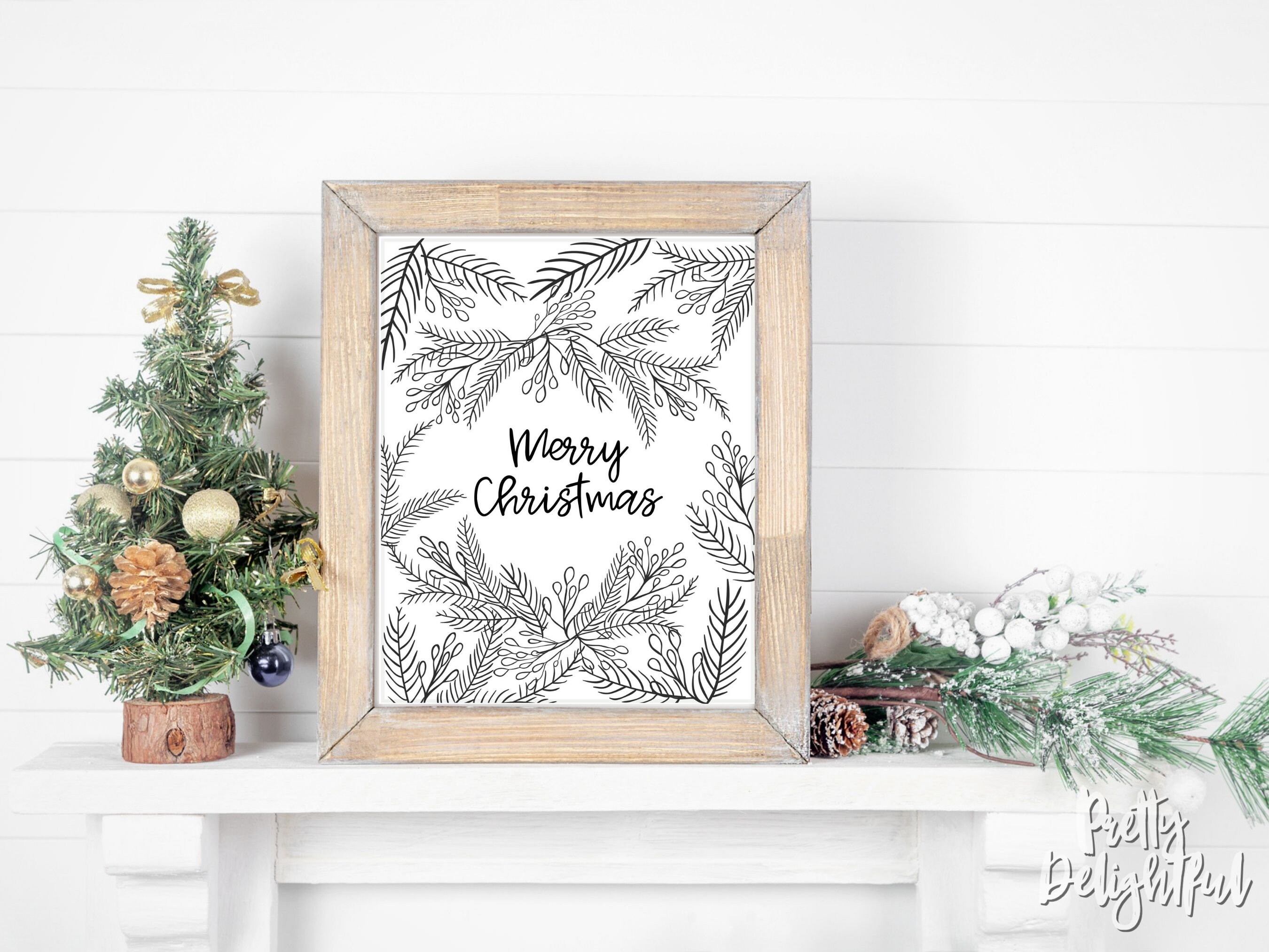 Printable Christmas Cards for Coloring Winter Whimsy - Etsy