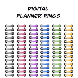 Digital Planner-binder Rings-center Rings-digital Planner-digital ...