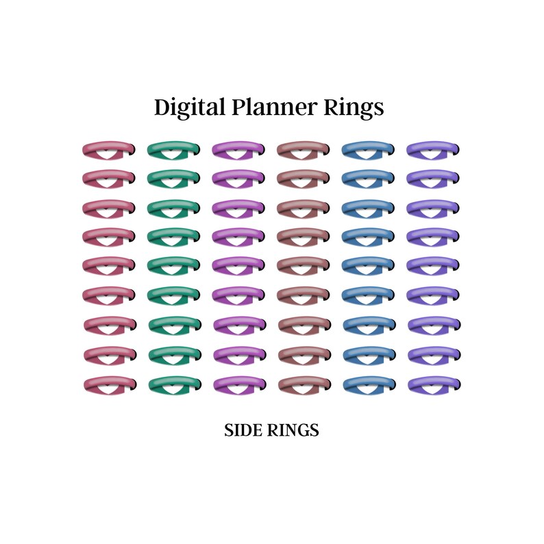 Digital Planner-binder Rings-center Rings-digital Planner-digital ...