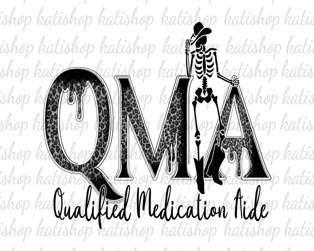 QMA Life Halloween Png Qualified Medication Aide Sublimation QMA Leopard Png Medical Assistant ...