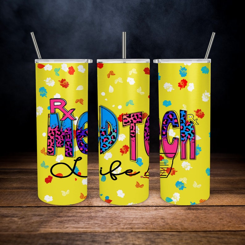 Med Tech Life Skinny Tumbler Sublimation, Medical Technician Tumbler ...