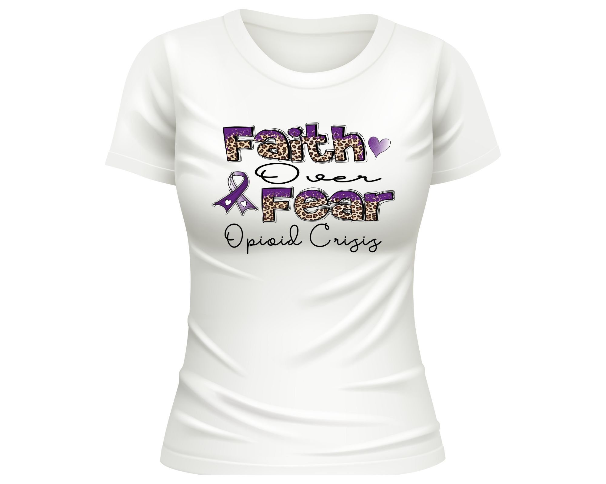 Opioid Crisis Awareness Png, Faith Over Fear Opioid Crisis Awareness ...