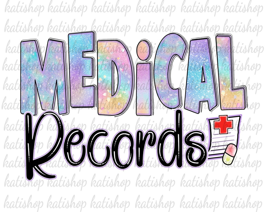 Medical Records Glitter Sublimation Medical Records Png Medical Staff ...
