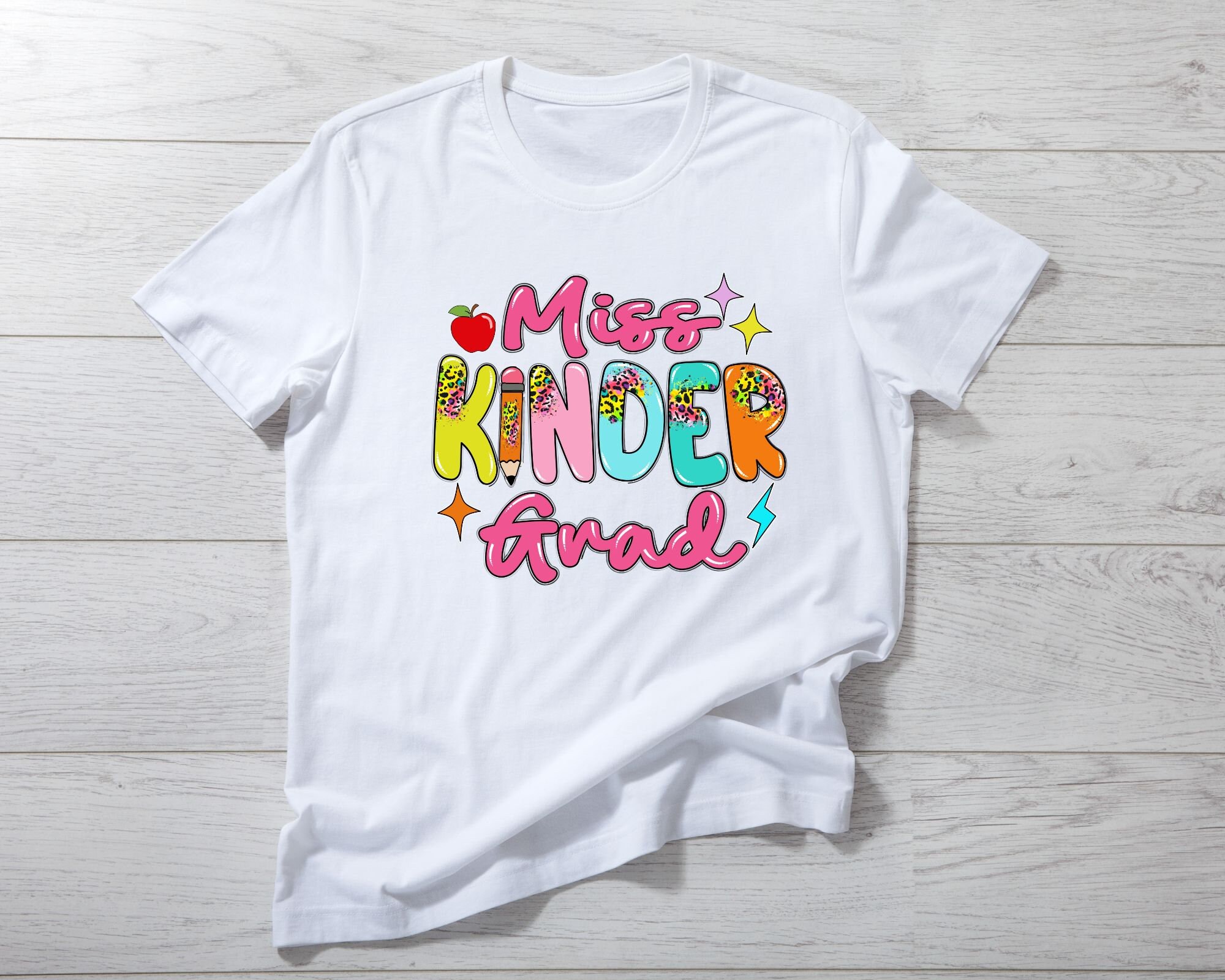 Miss Kindergarten Grad Leopard Png Sublimation Girls Kinder Grad Png ...