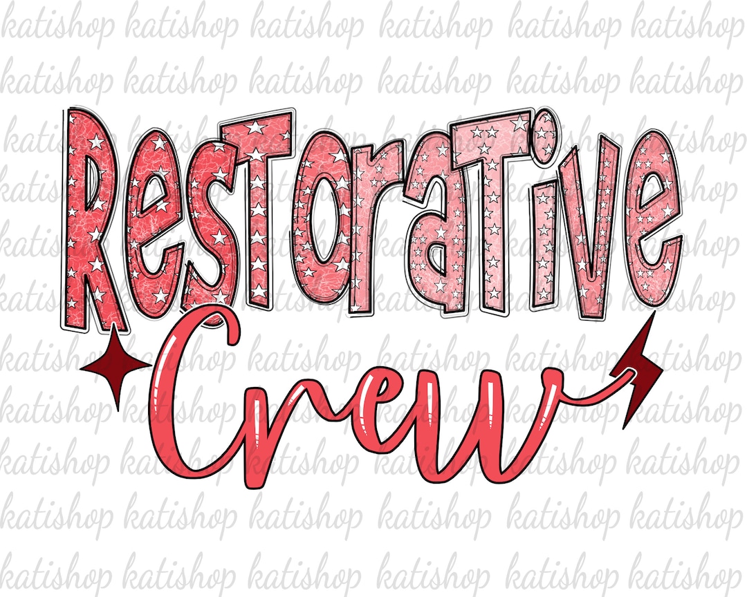 Restorative Crew Pink Png Sublimation Restorative Aide Design Home Care ...