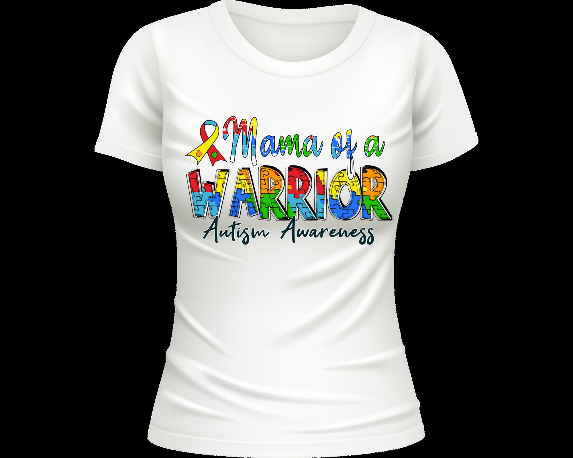 Mama of a Warrior Autism Awareness Sublimation, Autism Puzzle Warrior ...