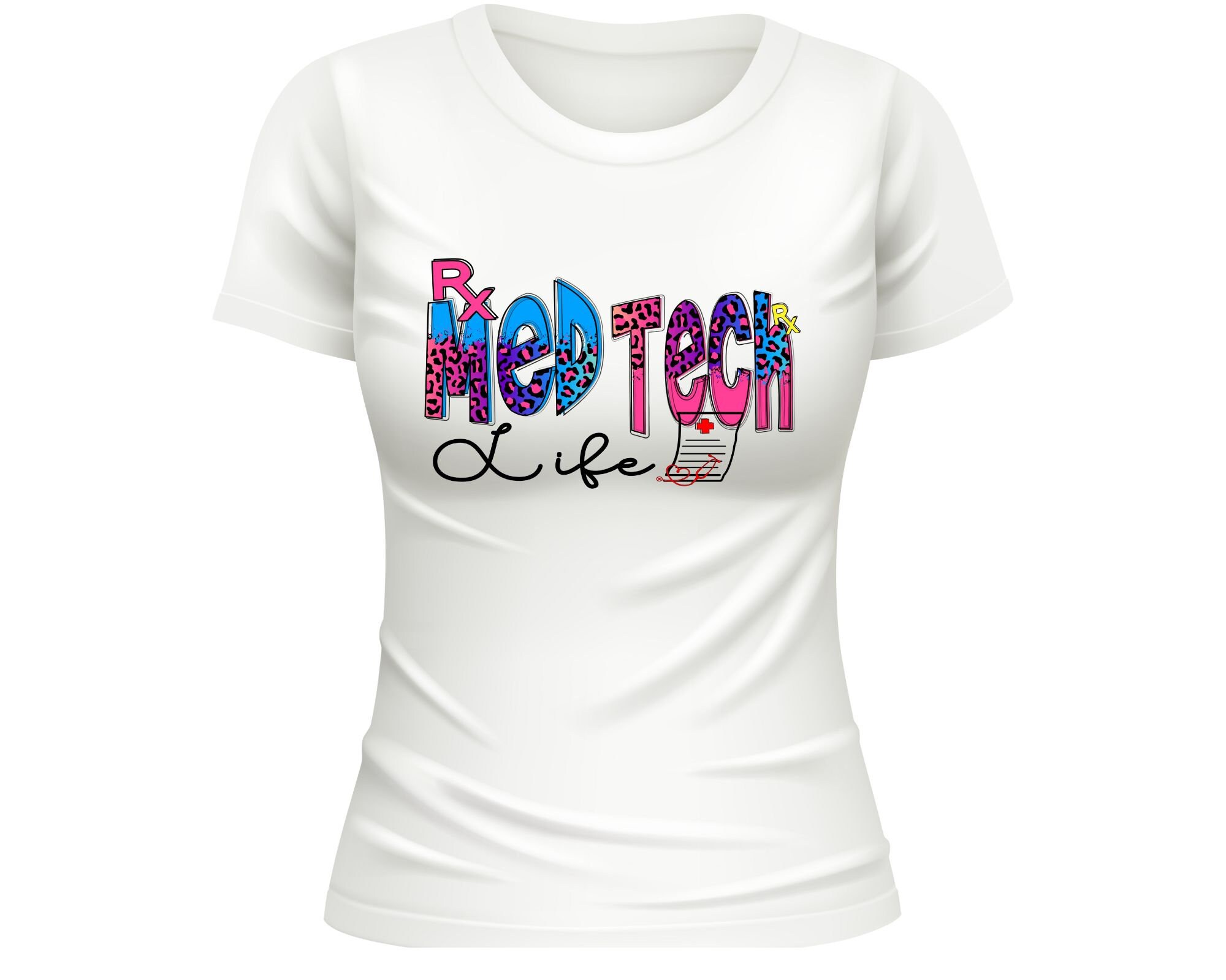 Med Tech Life Sublimation, Medical Technician Leopard Sublimation, Med ...