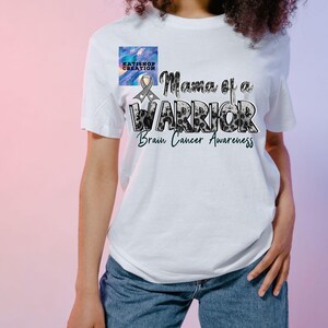 Mama of a Warrior Brain Cancer Awareness Sublimation Brain Cancer ...