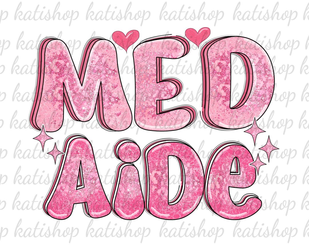 Med Aide Pink Leopard PNG Sublimation Design (digital Download) - Etsy