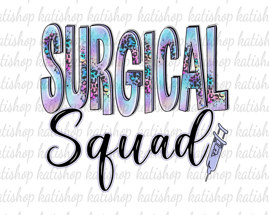 Surgical Squad Glitter Leopard PNG Sublimation Design (digital Download ...