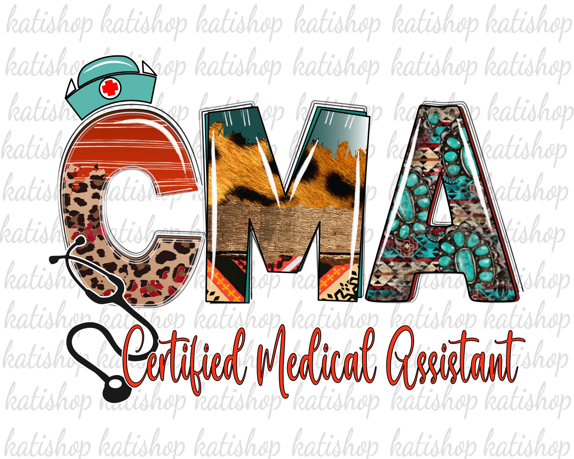 CMA Life Western Sublimation Certified Medical Assistant Png CMA Nurse ...