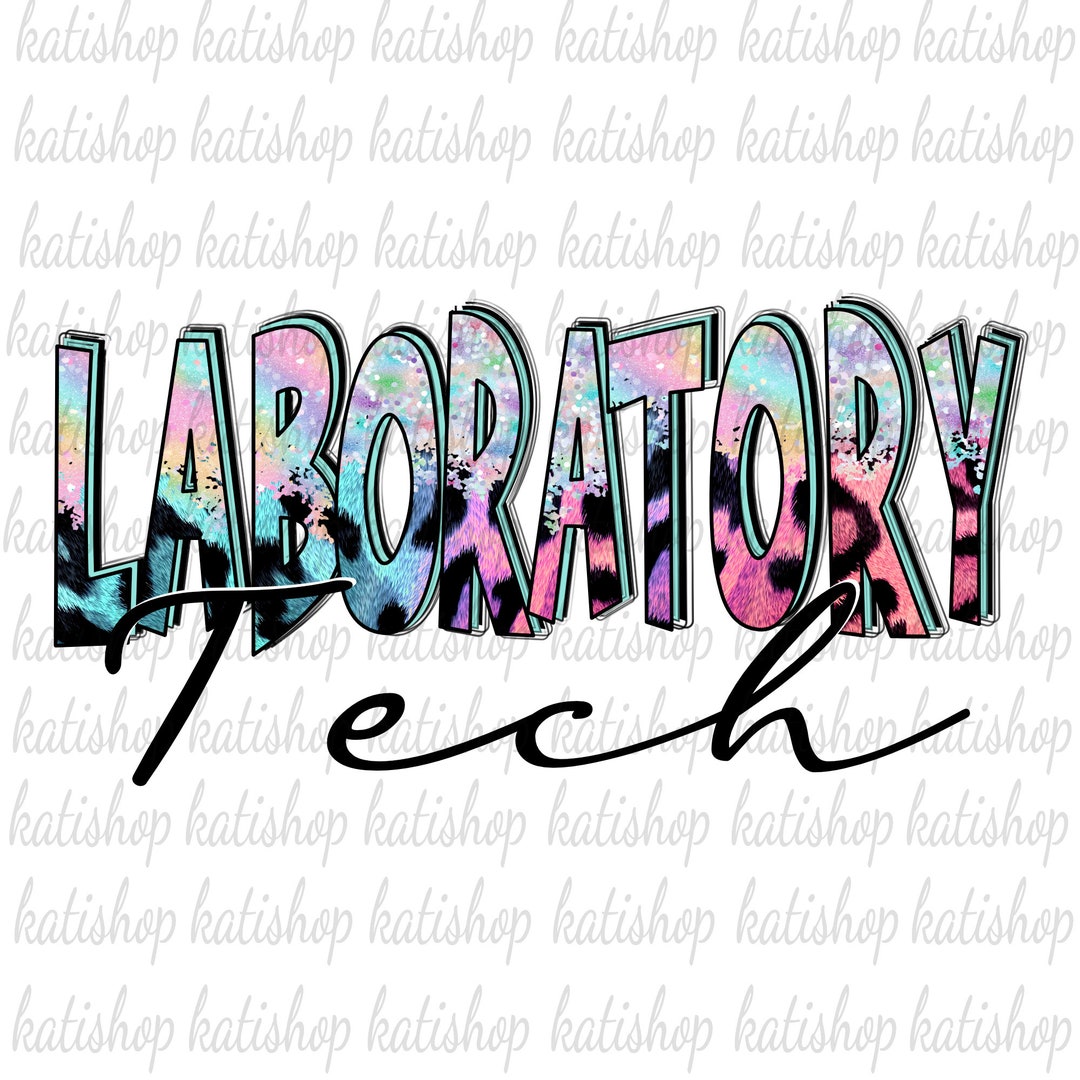 Laboratory Tech Leopard PNG Sublimation Lab Tech Design (digital ...