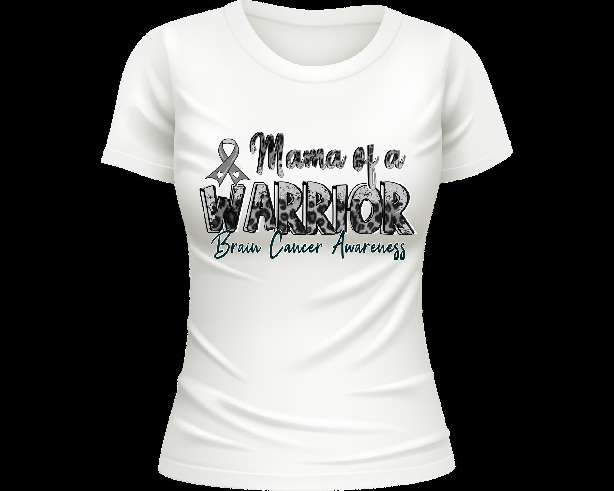 Mama of a Warrior Brain Cancer Awareness Sublimation, Brain Cancer ...