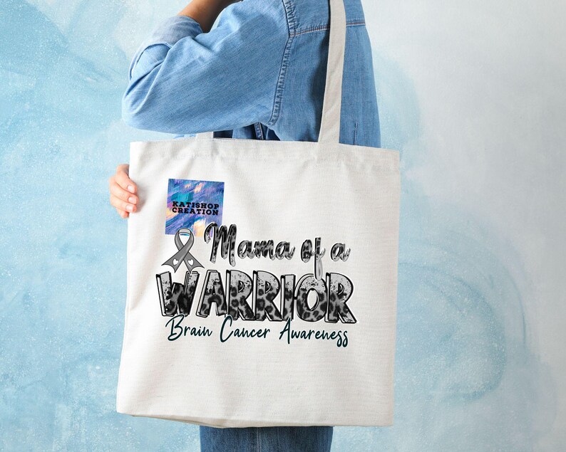 Mama Warrior Brain Cancer Awareness PNG Sublimation (digital Download ...