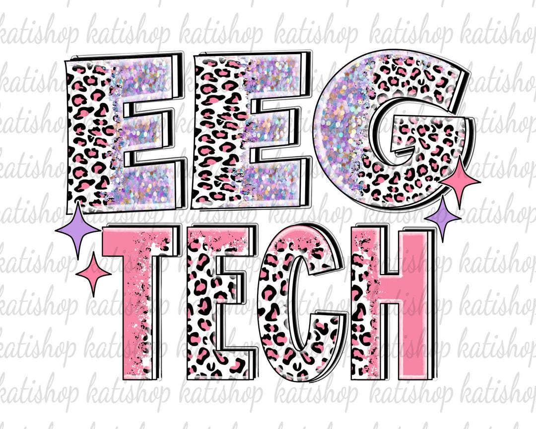 EEG Tech Leopard Glitter PNG EEG Tech Sublimation Tech Design (digital ...