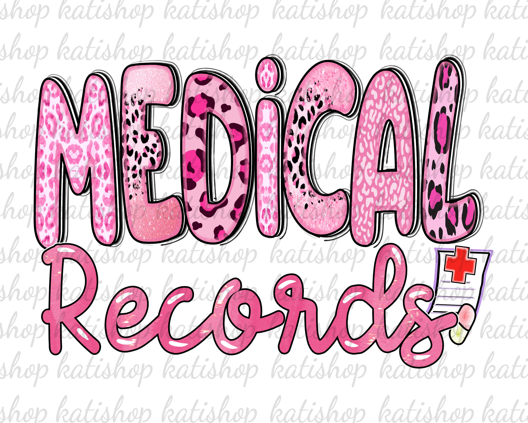 Medical Records Leopard PNG Sublimation Medicaldesign (digital Download) - Etsy