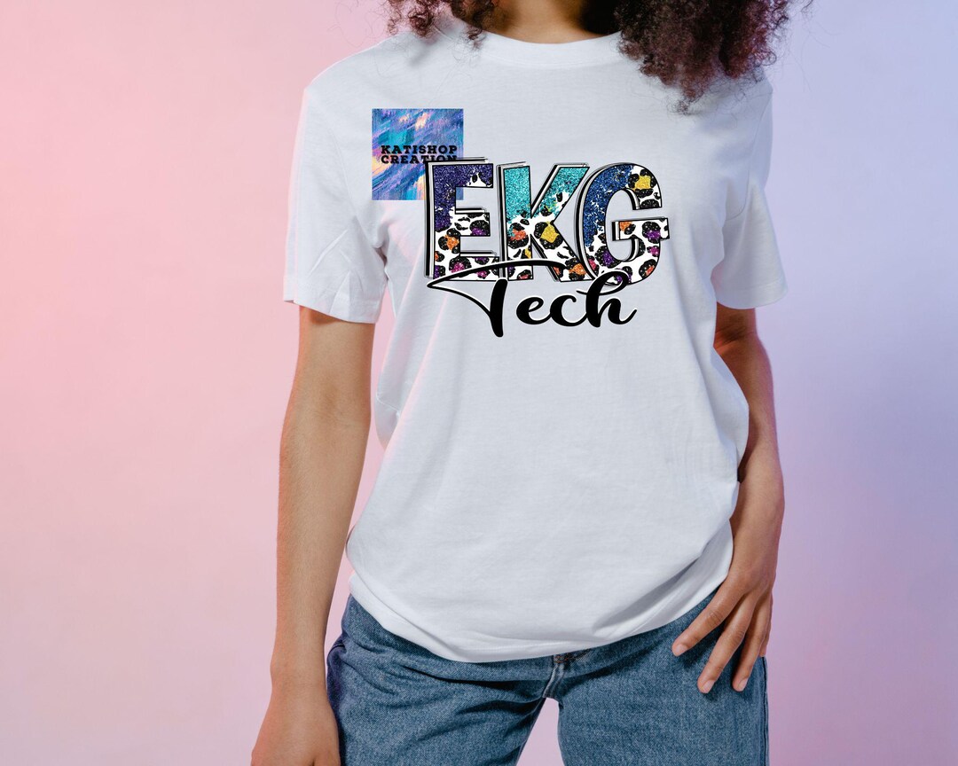 EKG Tech Leopard PNG Sublimation Design (digital Download) - Etsy