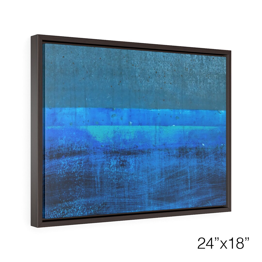 Horizon Blue Abstract Print, Ocean Modern Art Prints, Horizon Abstract ...