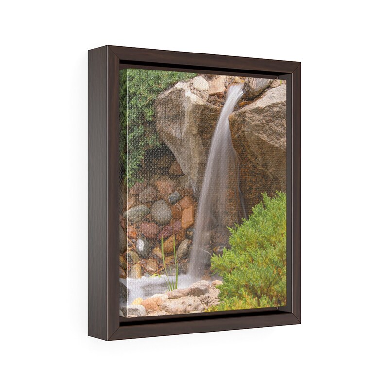 Waterfall Photo Canvas Print W Frame - Waterfall Photo - Waterfall ...