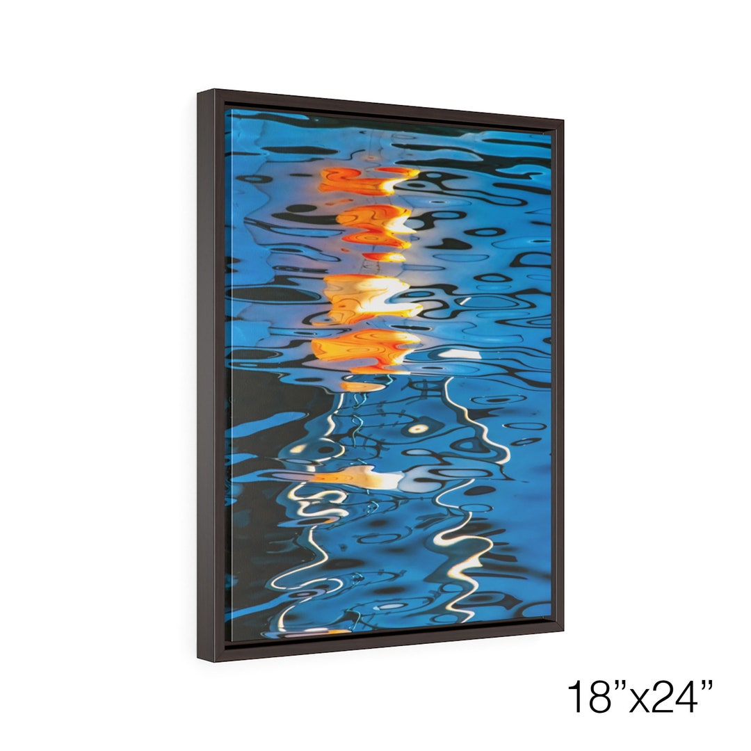 Fire and Water Abstract-liquid Abstract Art-water Reflection Abstract ...