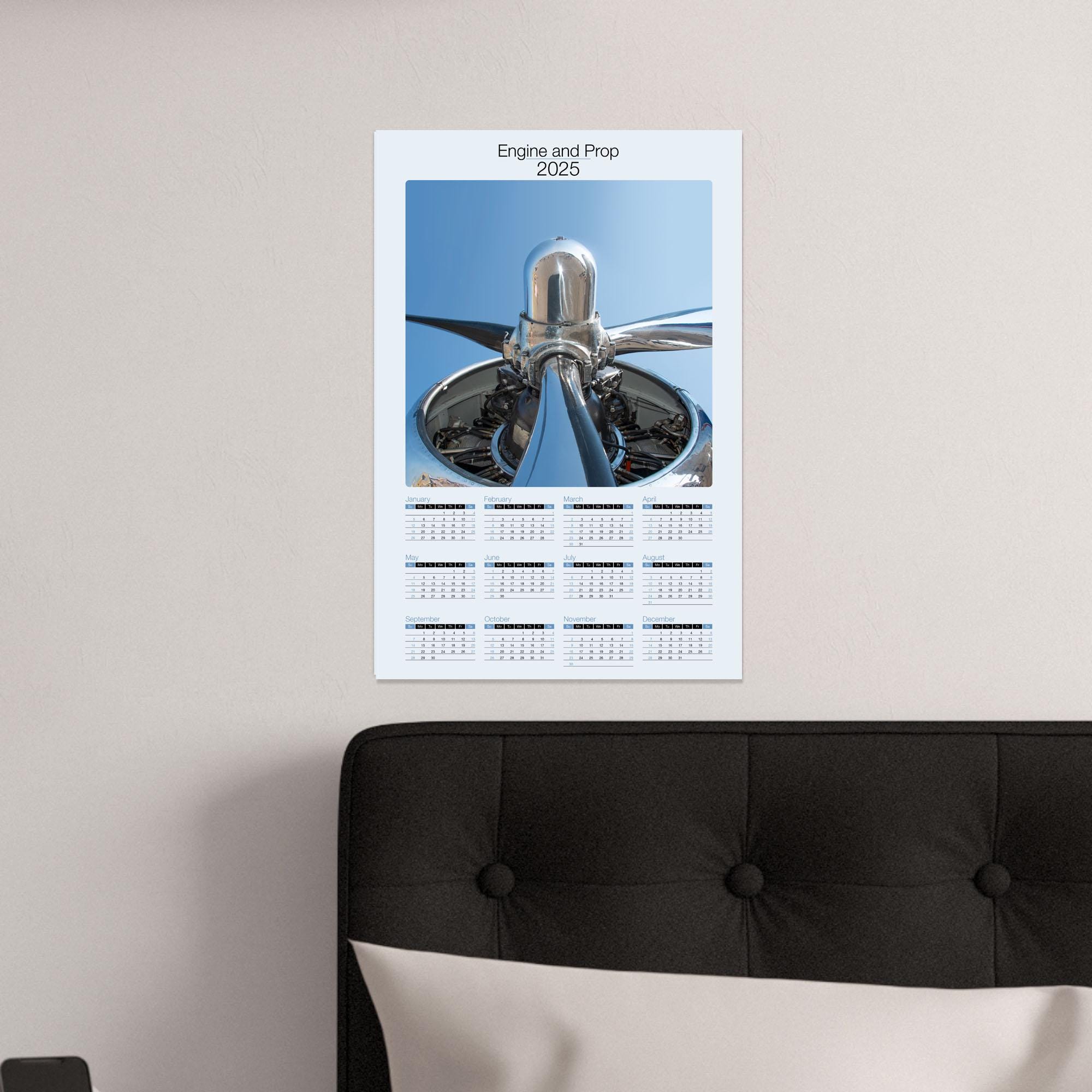 Aviation Calendar, Aircraft Engine, Airplane Décor, Airplane Propeller ...