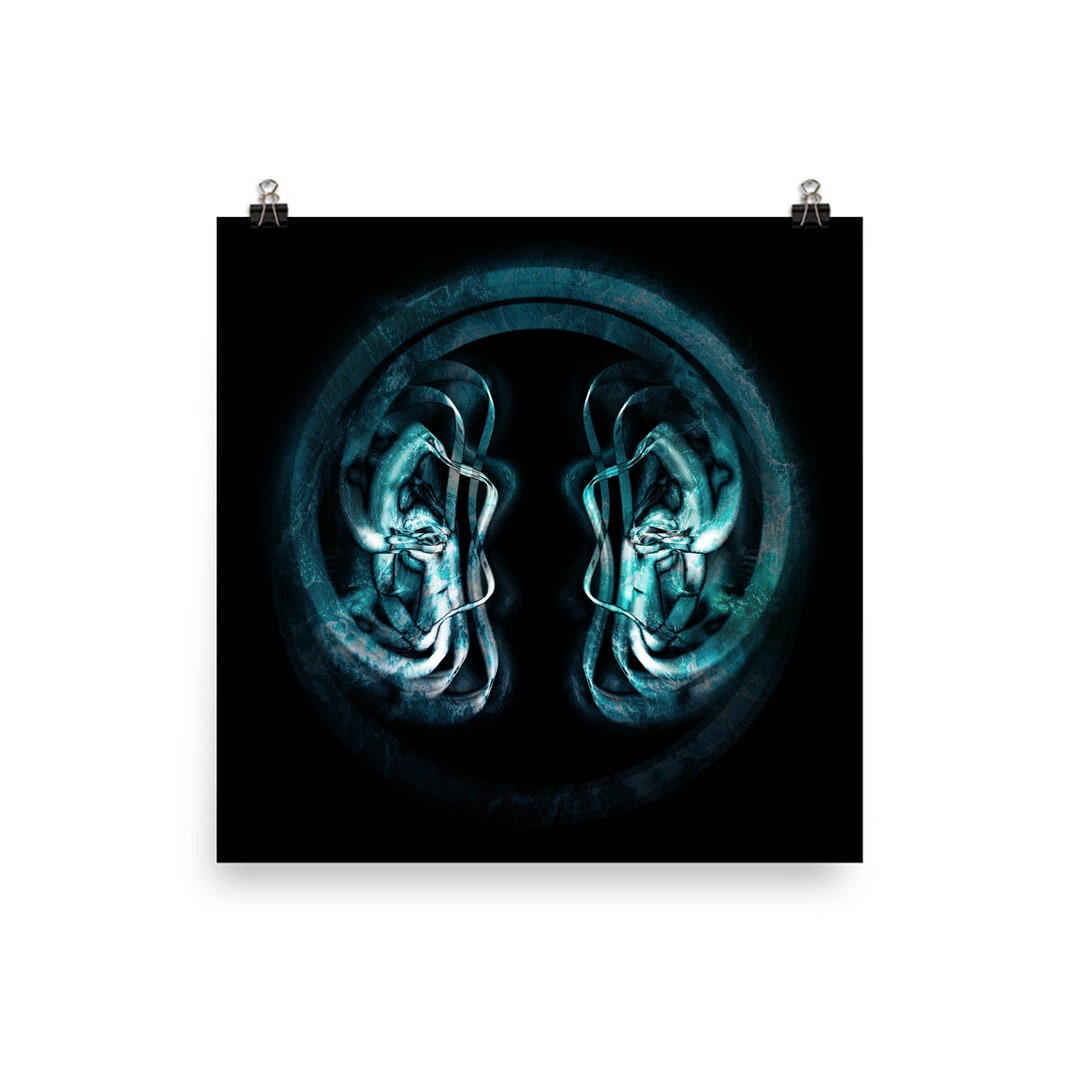 Alien Art Print, Bold Art, Unique Abstract Printable, Surreal Abstract ...