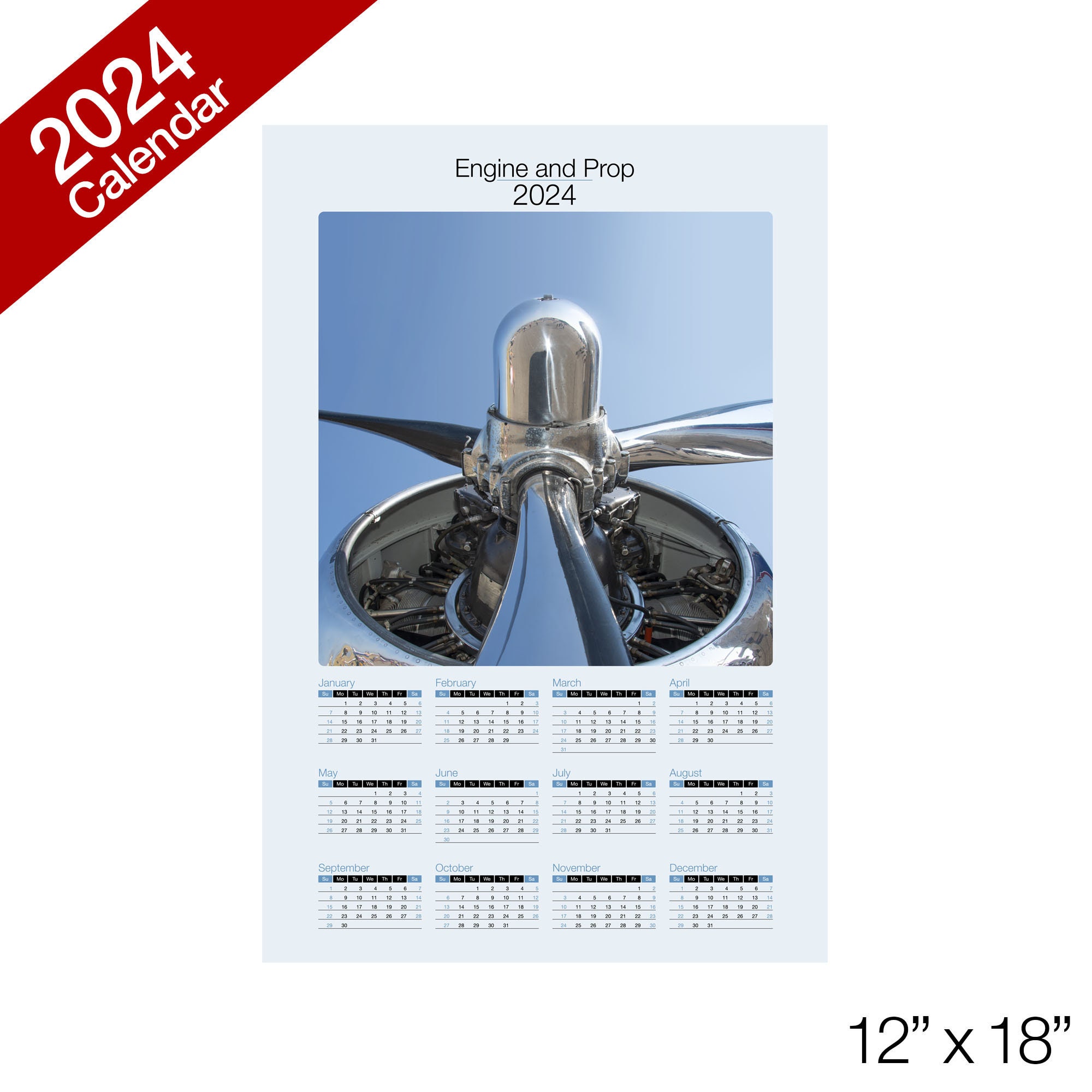 Aviation Calendar, Aircraft Engine, Airplane Décor, Airplane Propeller ...