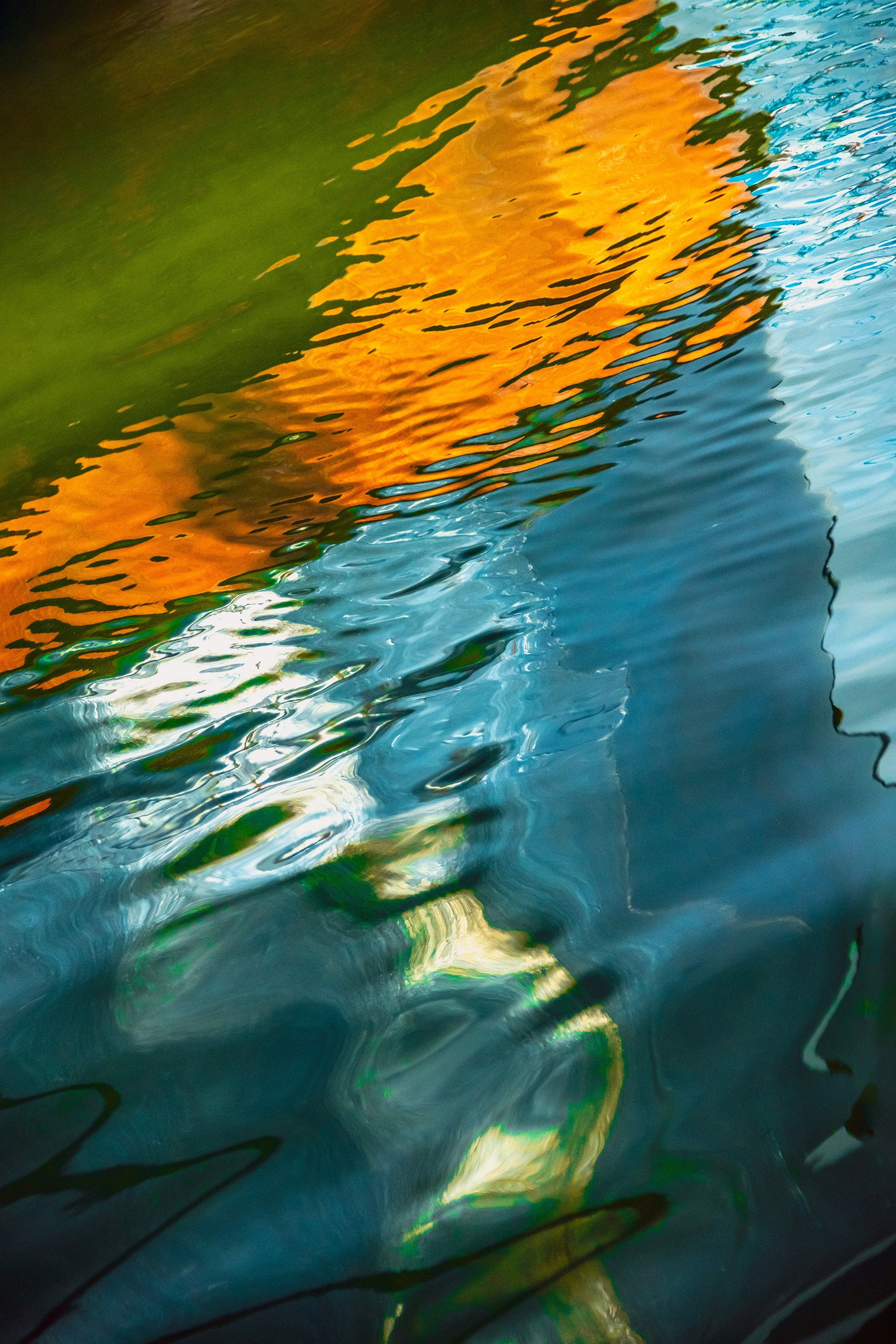 Water Abstract Art Print Harbor Reflections Abstract Wave Print Water ...