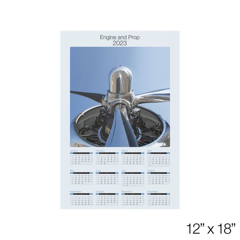 Aviation Calendar Aircraft Engine Airplane Décor Airplane - Etsy