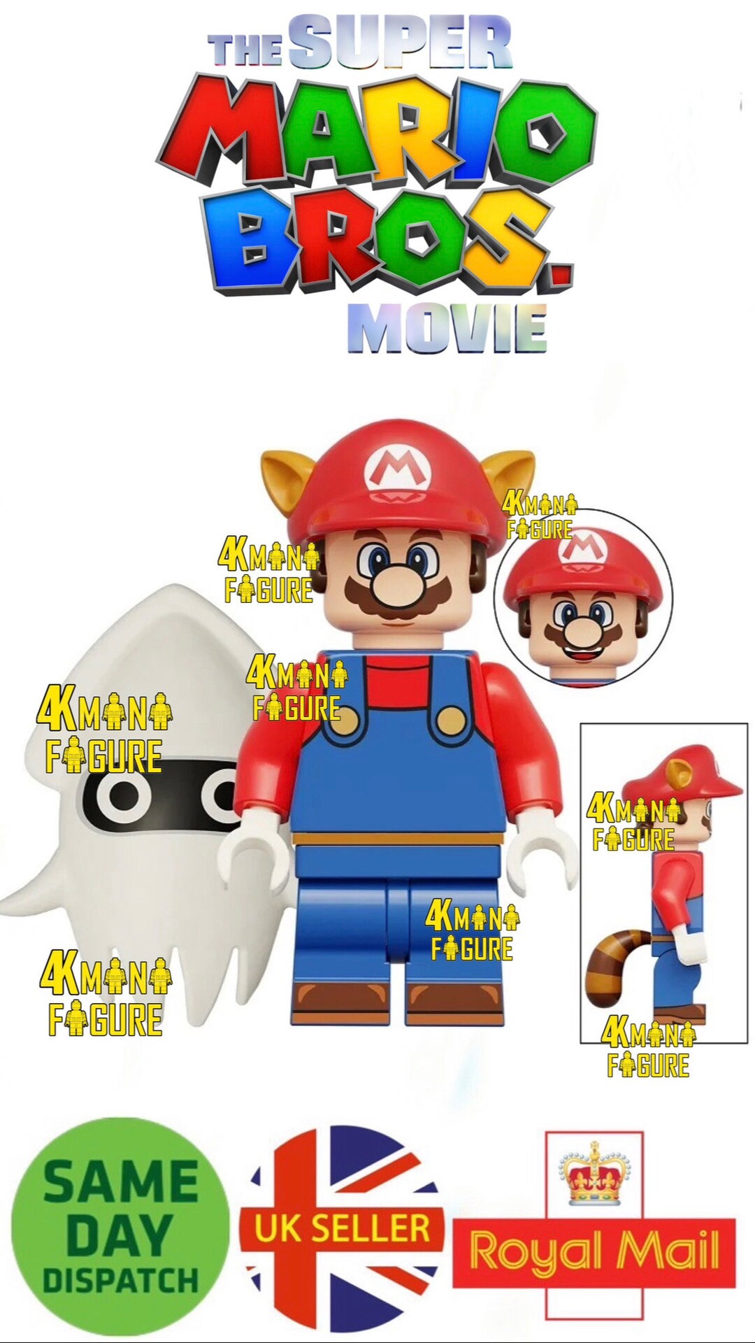 Mario and Blooper Figure Custom Mini Figure Compatible Brick - Etsy