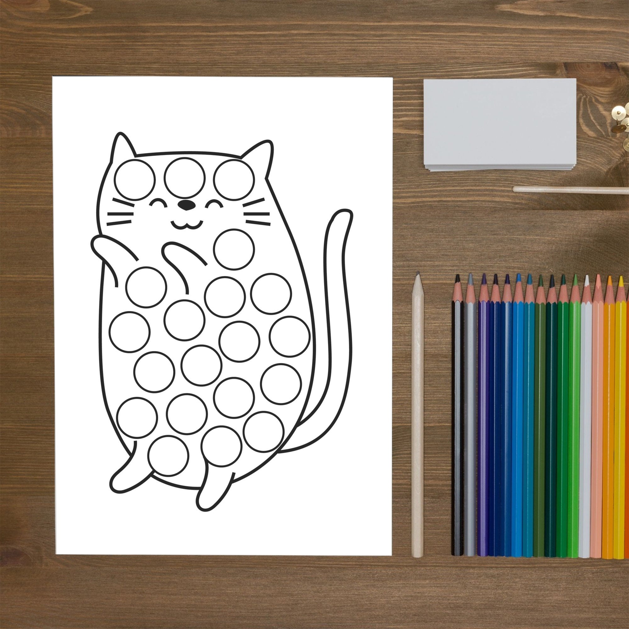 Cat Dot to Dot Coloring and Activity Pages for Kids - Printable CAT ...