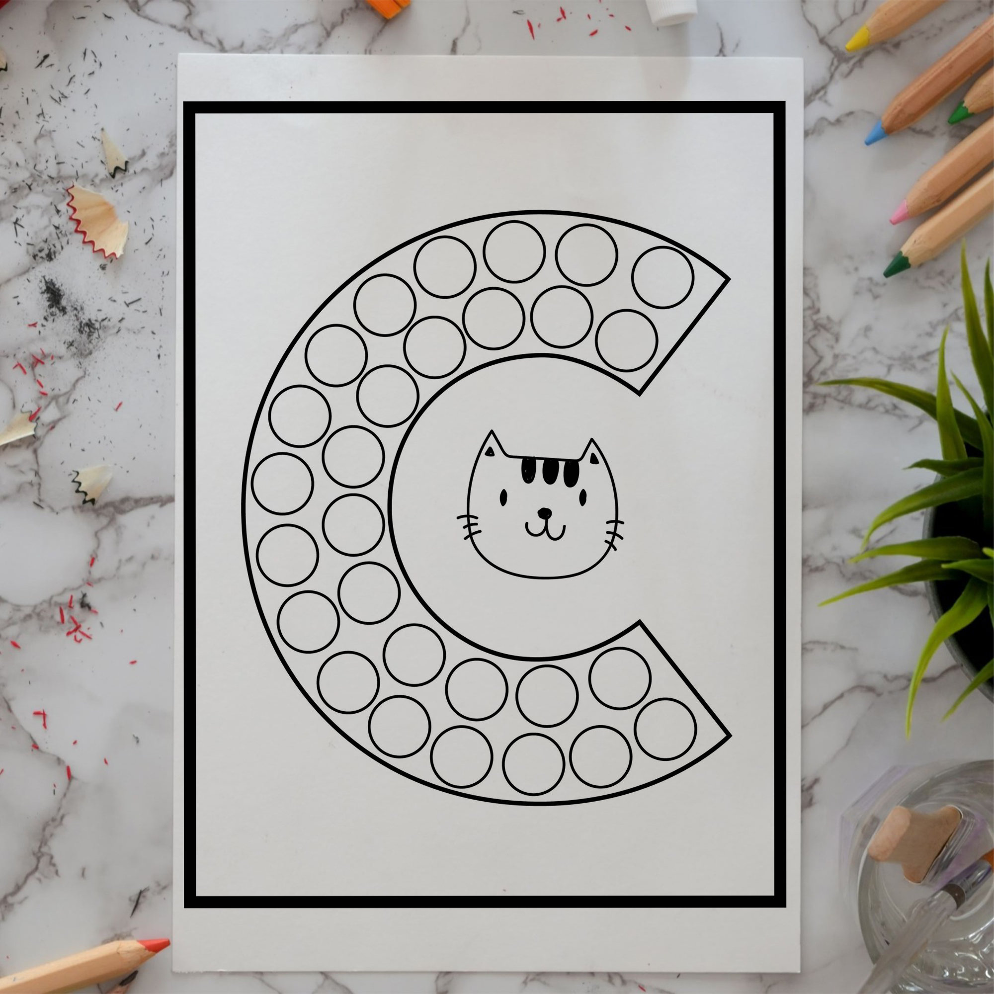 Cat Dot to Dot Coloring and Activity Pages for Kids - Printable CAT ...
