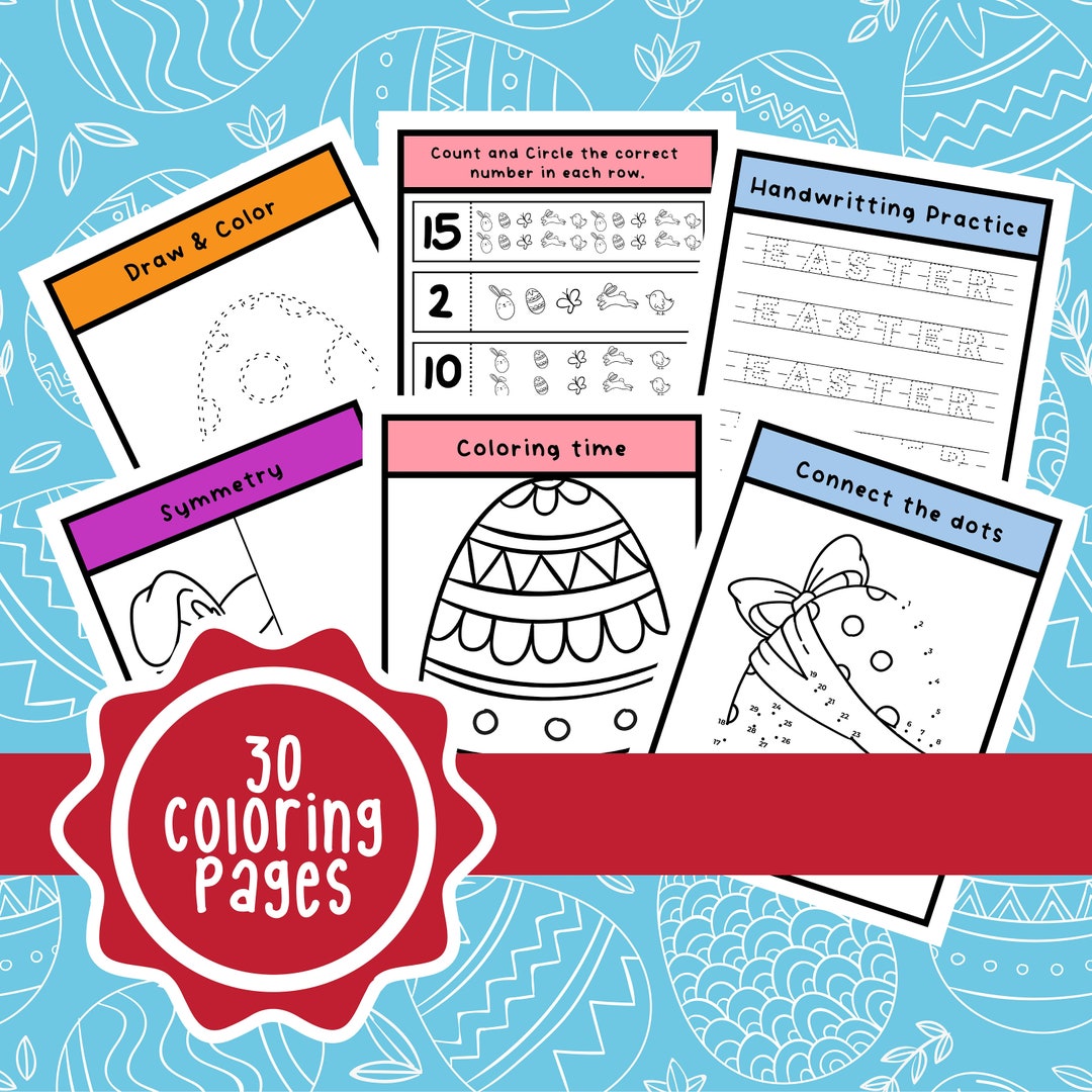 Easter Coloring and Activity Pages for Kids - Printable Easter Coloring ...