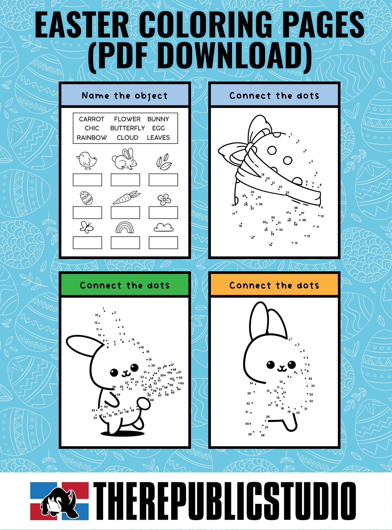 Easter Coloring and Activity Pages for Kids Printable Easter | Etsy