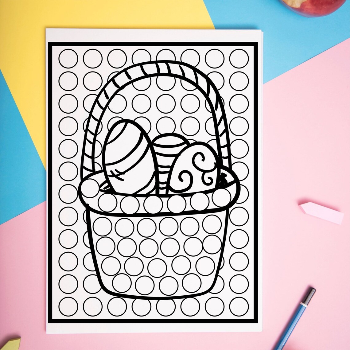 Easter Dot to Dot Marker Coloring and Activity Pages for Kids ...