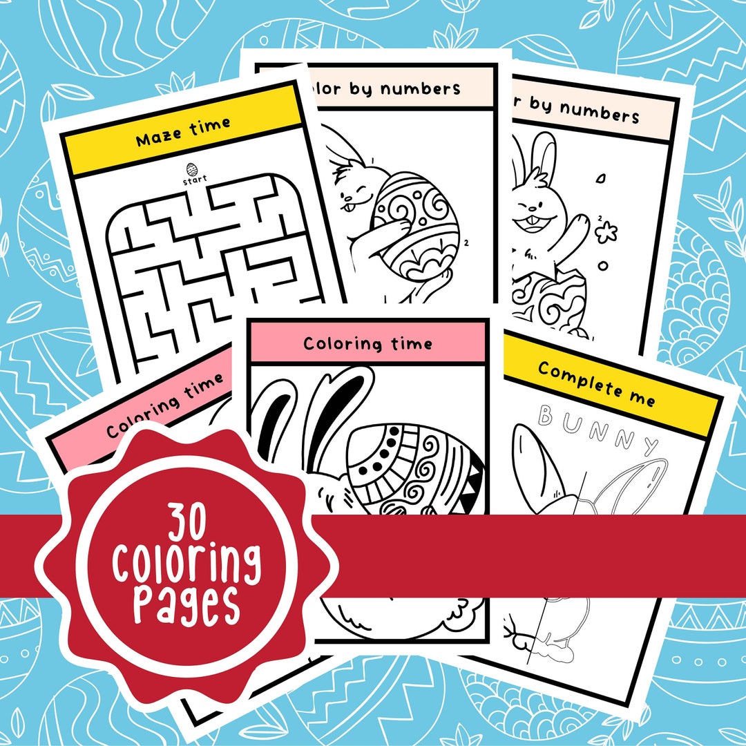 Easter Coloring and Activity Pages for Kids - Printable Easter Coloring ...