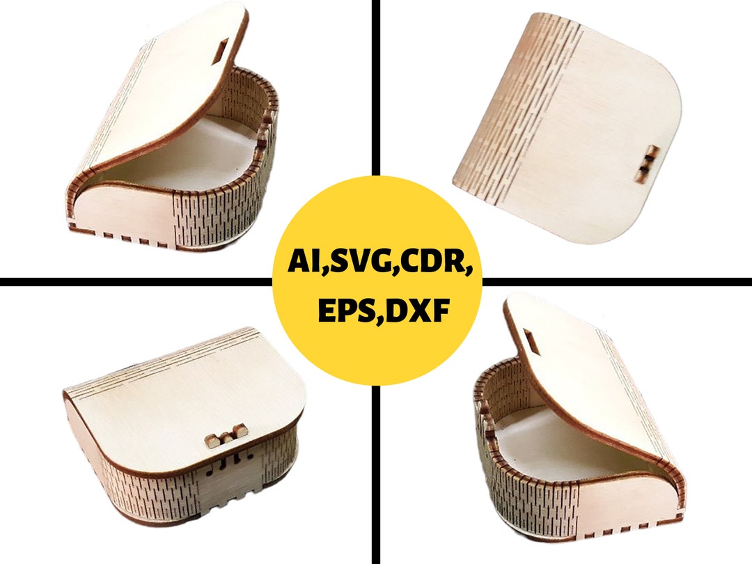 Wooden Gift Box Svg Laser Cut file for CorelDraw Wooden laser - Etsy ...