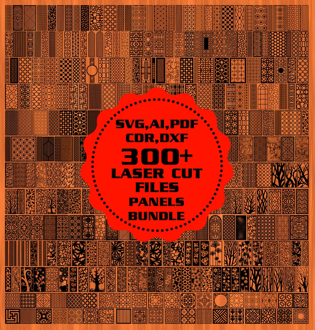 Laser Cut Svg Panels Bundle: DIY Home Decor Files, Modern Designs for ...