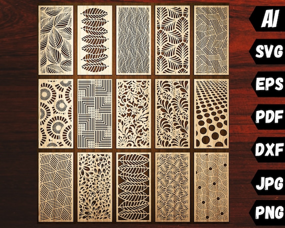 Panels Collection 15 Laser Cut Files for Coreldraw Decorative - Etsy