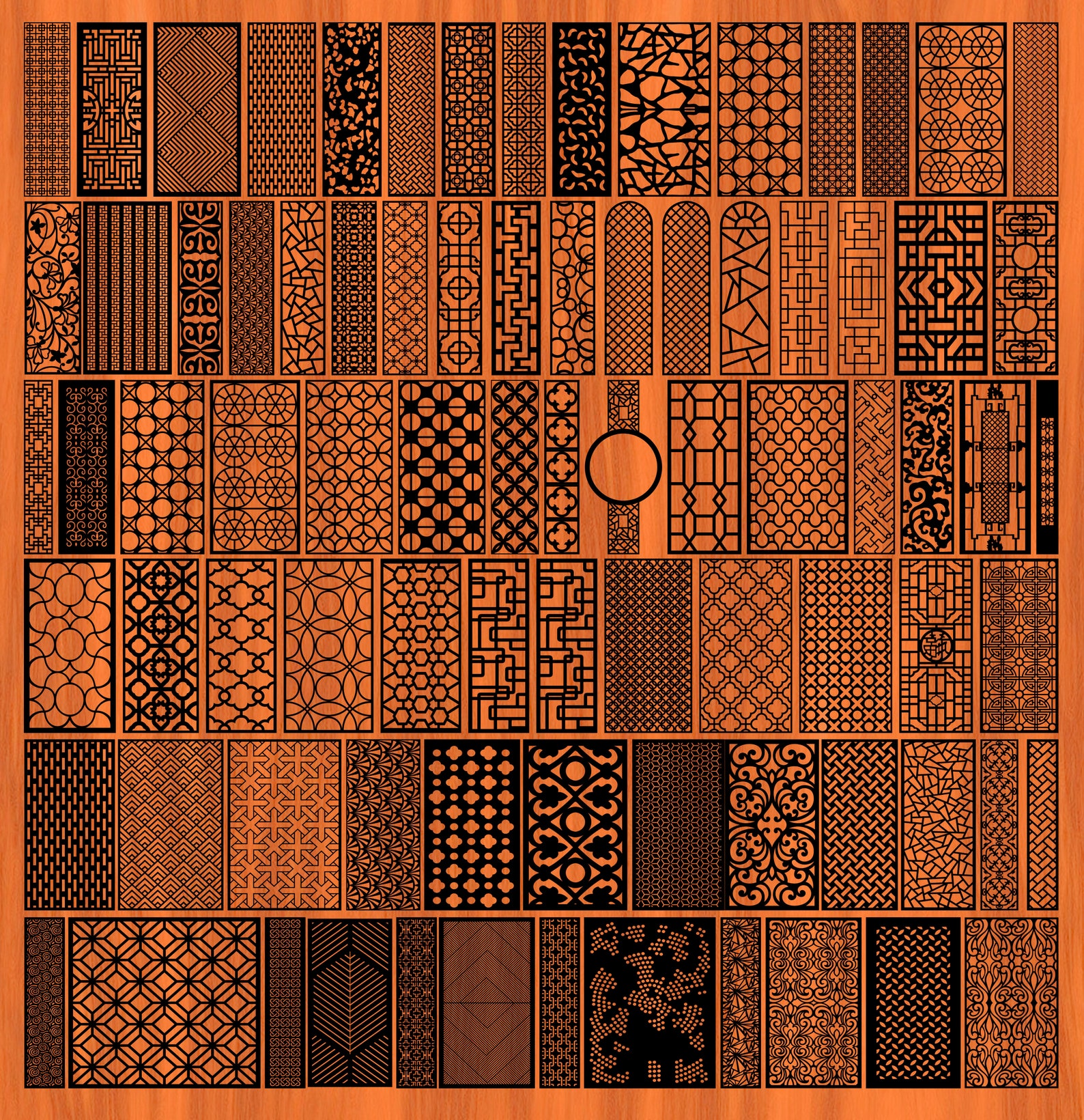 Laser Cut Svg Panels Bundle: DIY Home Decor Files, Modern Designs for ...