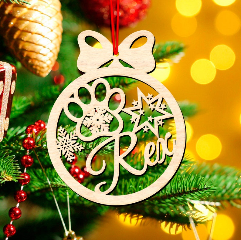 Christmas Ornaments 2023 Svg Laser Cut Files Personalizable 6 Etsy