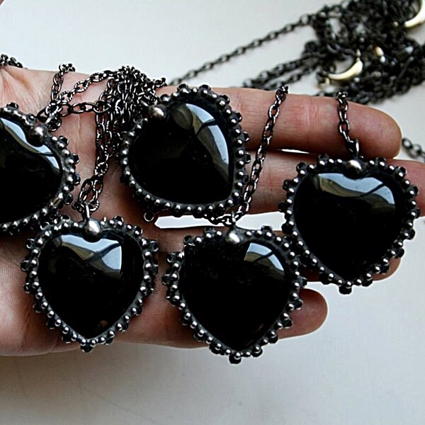 Gothic Black Heart - Etsy