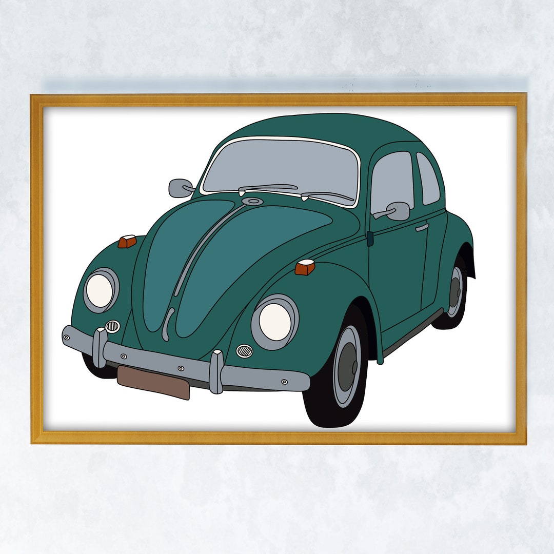 Custom Car Line Art Portrait: Personalized Photo Drawing (digital ...