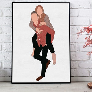 Custom Outline Portrait From Photo, Unique Minimalist Art (digital ...
