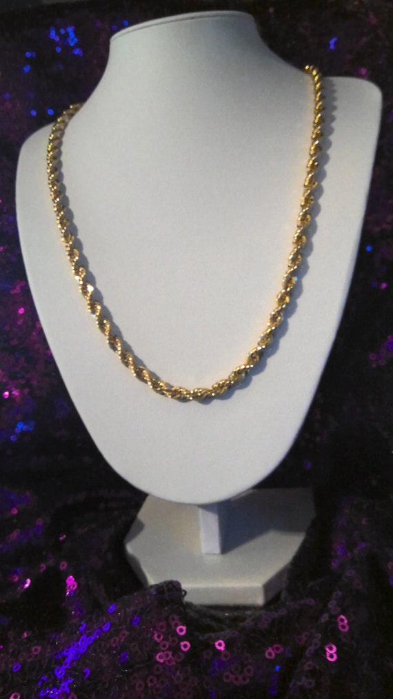Thick Gold Rope Chain, Designer Chain Necklace, Chunk… - Gem