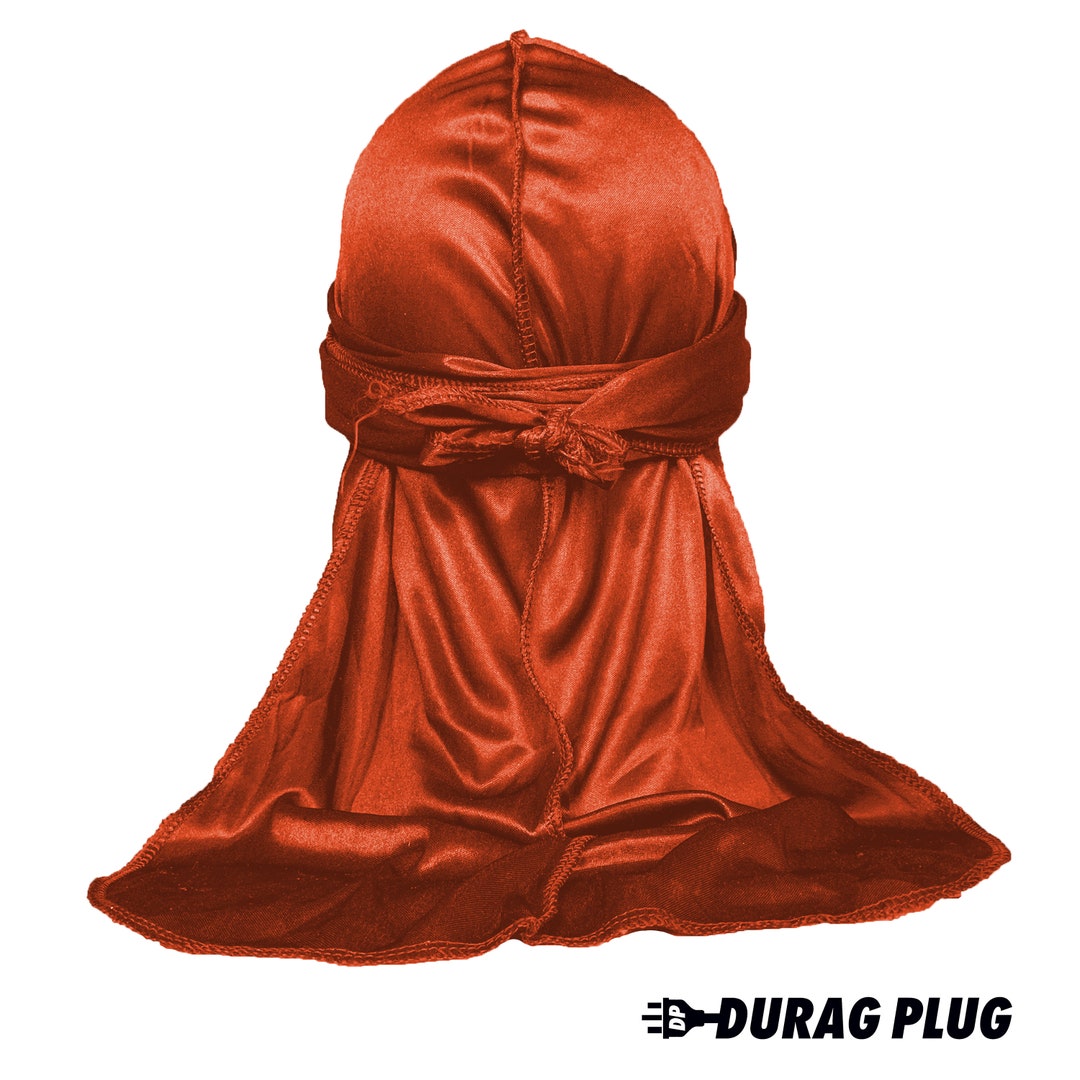 Premium Silky Durag - Orange - Etsy