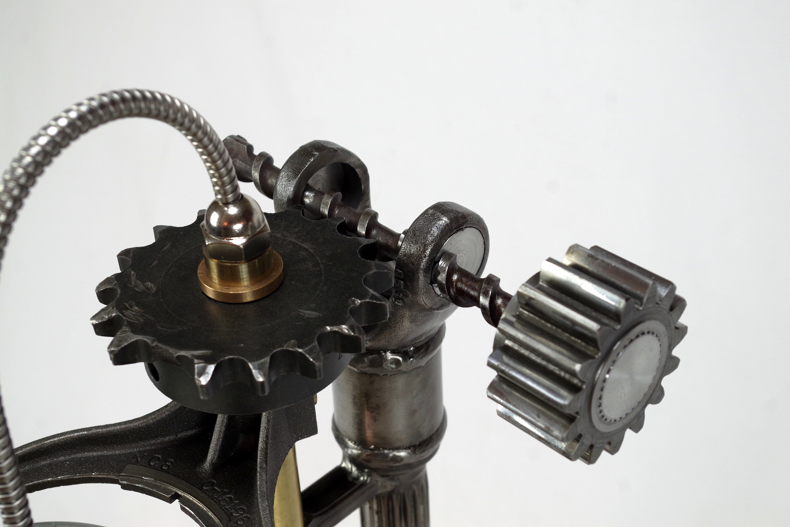 Automotive Steampunk Moving Geared Table Lamp - Etsy