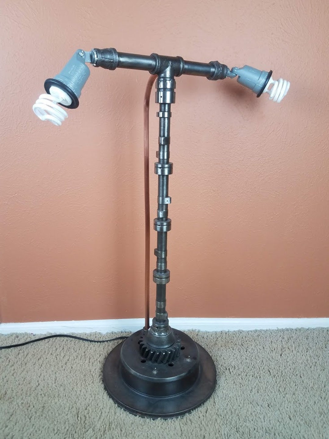 Car Part Industrial Steampunk Table Lamp - Etsy