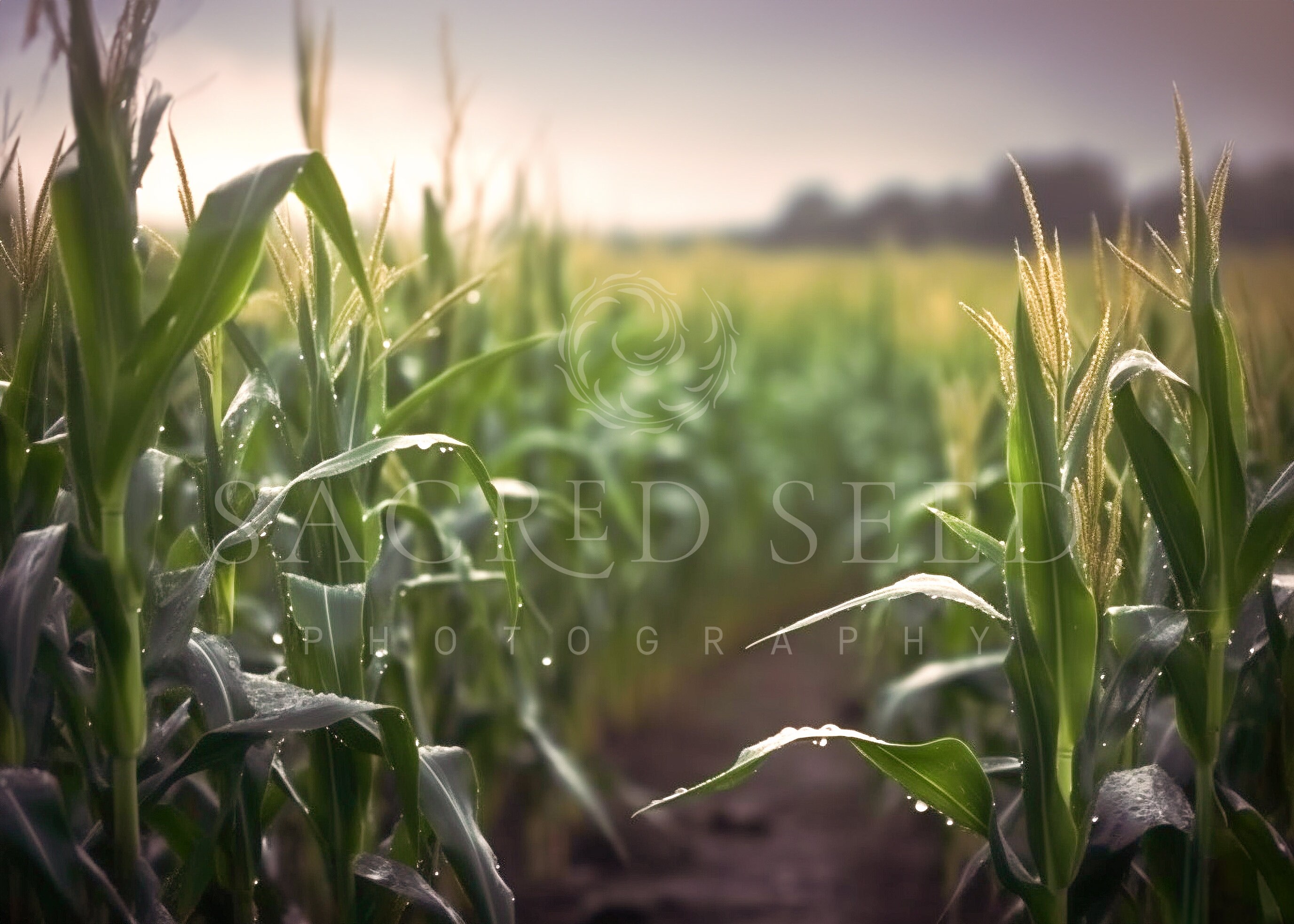 Corn Field, Maize Field Backdrop, Summer Digital Backdrop, Digital ...